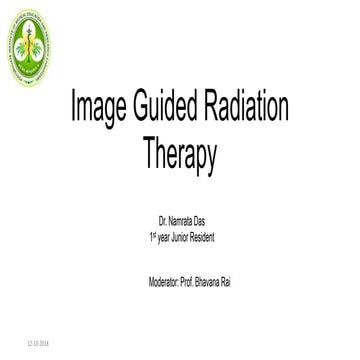 Image Guided Radiotherapy | PDF