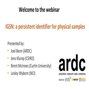 Igsn webinar-26Jul-Slides | PPT
