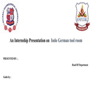 IGTR internship report for Be 8 sem students Vish.pptx