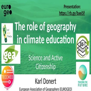 The role of geography in climate education | PPTX