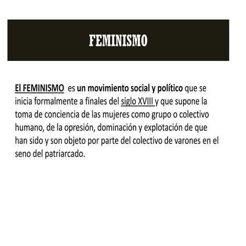 IGUALDAD DE GÉNERO Y FEMINISMO. ACLARANDO CONCEPTOS | PDF