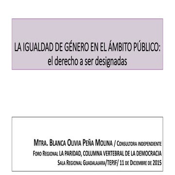 Igualdad de Género. | PPTX
