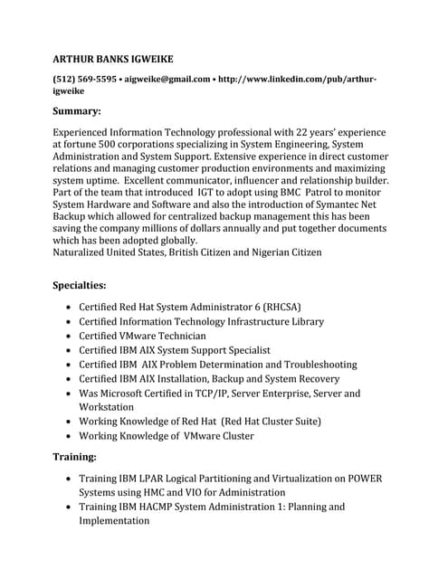 Douglas Ciriacks Resume | DOCX | Computer Software and Applications ...