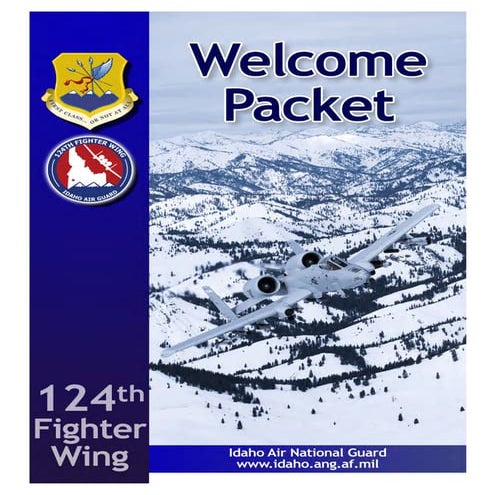 124 Fighter Wing Welcome Packet | PDF
