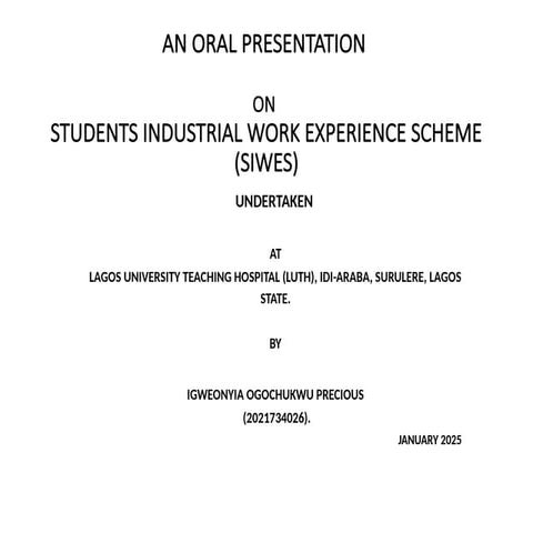 A presentation Slide on my SIWES Defense.pptx