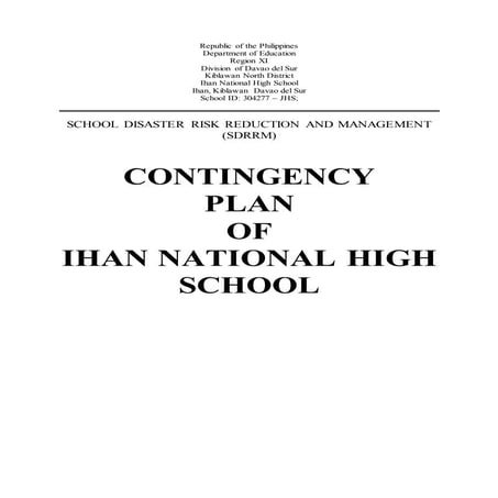 Sample Action Plan in School Contingency Plan.docx