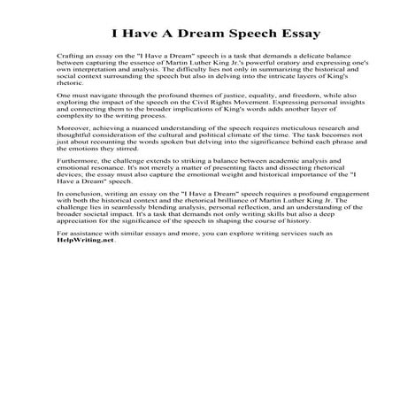 I Have A Dream Essays.pdf