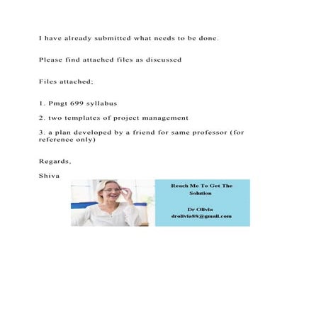 I have already submitted what needs to be done.Please find att | DOCX