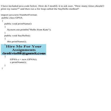 I have included java code below. How do I modify it to ask user, Ho.pdf