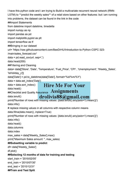 Here is my current code- I need help visualizing my data using Python-.docx