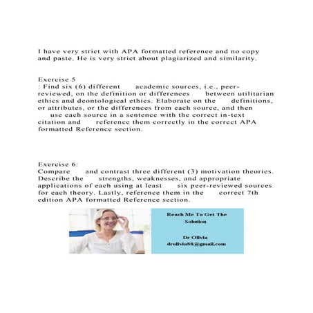 I have very strict with APA formatted reference and no copy and .docx