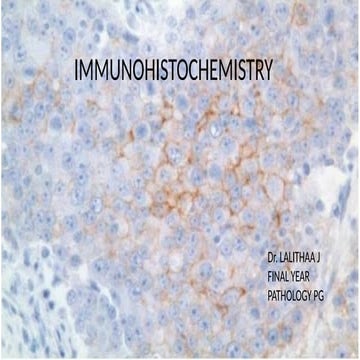 Basics of Immunohistochemistry (IHC) | PDF