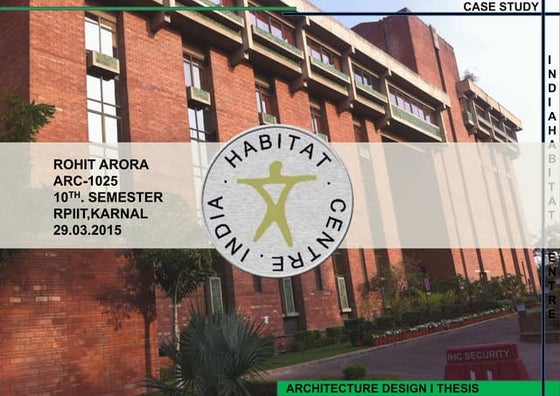 Architecture case study India Habitat Centre, Delhi.pdf