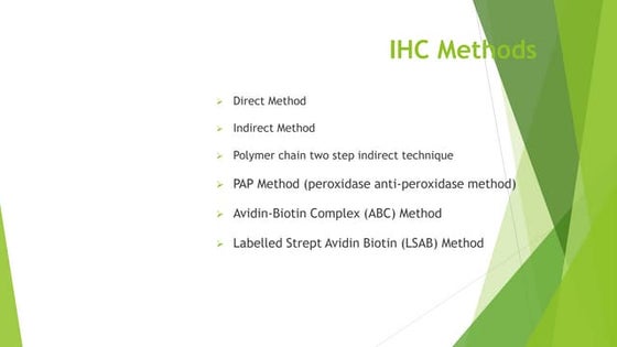 IHC protocols.pptx | Chemistry | Science