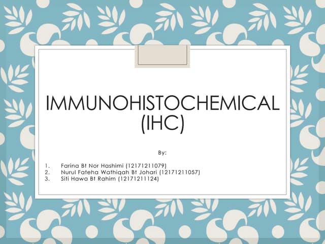 Basics of Immunohistochemistry (IHC) | PDF