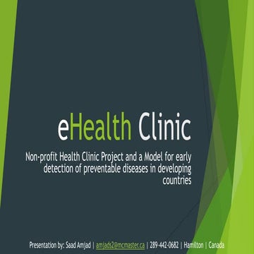 eHealth Clinic Project | PPTX