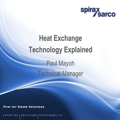 Heat exchange technology explained | PPTX