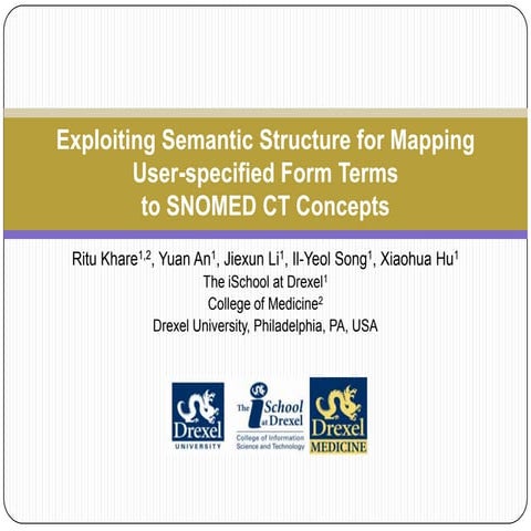 Exploiting Semantic Structure For Mapping User Specified Form Terms To