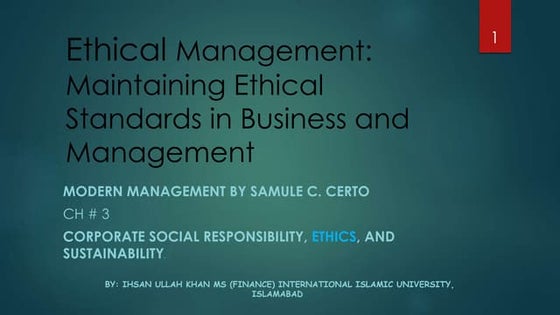 INFOSYS - Ethical Practices | PPT
