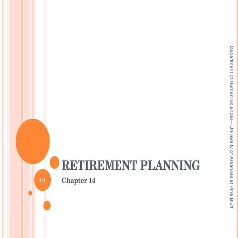 HUSC 3366 Chapter 14 Part I Retirement Planning | PPT