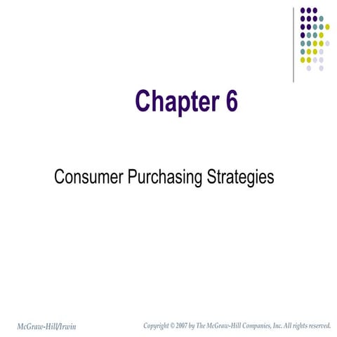 HUSC 3366 Chapter 6 Consumer Purchasing Strategies | PPT