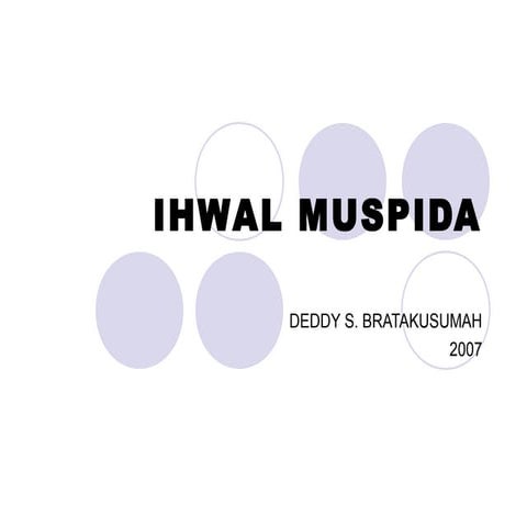 Ihwal Musyawarah Pimpinan Daerah (Muspida) | PPT