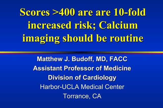 Ct calcium scoring 1 | PPT