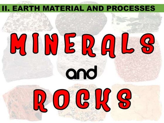 Cbse :Grade 5 ROCKS AND MINERALS | PPTX