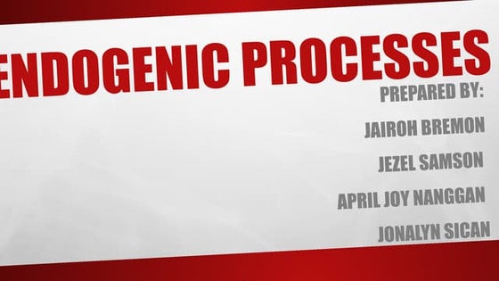 Endogenous processes on earth | PPTX | Geology | Science