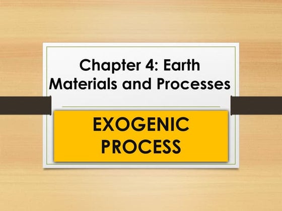 Erosion and Landforms | PPT | Geology | Science