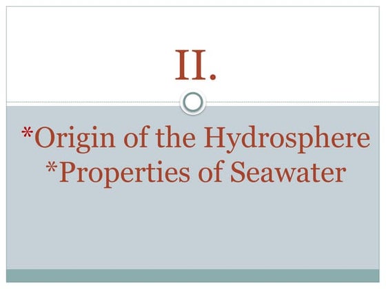 composition of seawater | PPTX