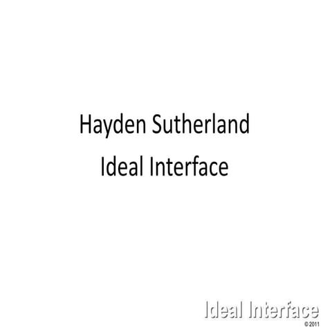 Hayden Sutherland iShopKent 2011 | PPTX