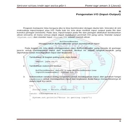 Ii Java Input Ouput Pdf 