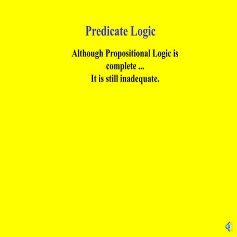 Predicate logic in artificial intelligence | PPT