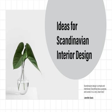 Ideas for Scandinavian Interior Design | PPT