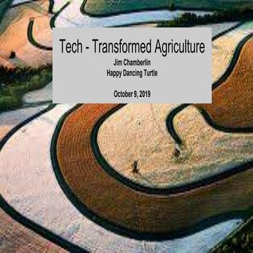 Tech-Transformed Agriculture - Happy Dancing Turtle | PPT
