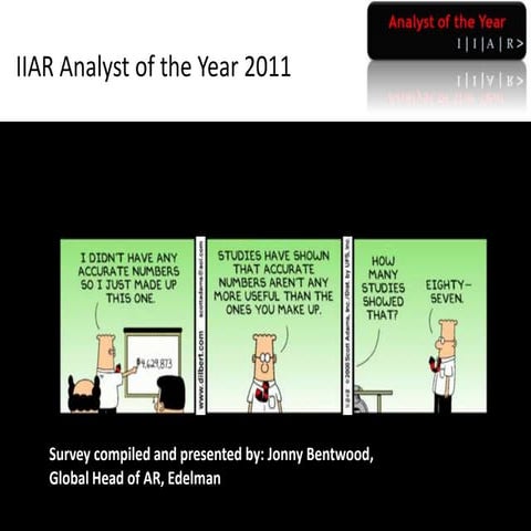 IIAR Analyst of the year - 2011 | PPTX