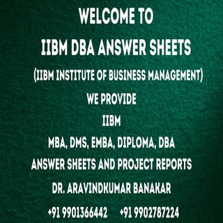 IIBM DBA Answersheets 10 IIBM DBA Answersheets 10.pdf