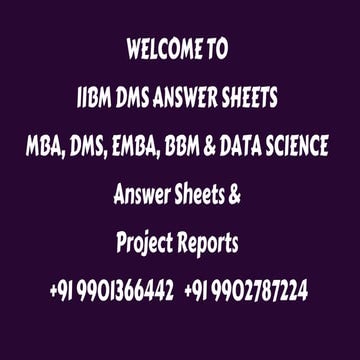 IIBM DMS Answer sheets 17 IIBM DMS Answer sheets 17.pdf