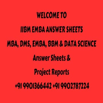 IIBM EMBA Answer Sheets 12 IIBM EMBA Answer Sheets 12.pdf