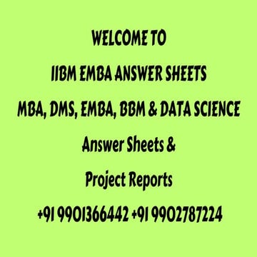 IIBM EMBA Answer Sheets 17 IIBM EMBA Answer Sheets 17.pdf