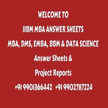 IIBM MBA Answer sheets 3 IIBM MBA Answer sheets 3.pdf