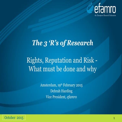 The 3 ‘R’s of Research | PPT