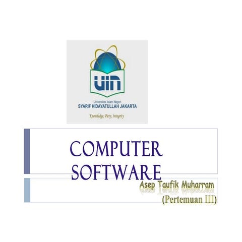 Computer Software | PPT