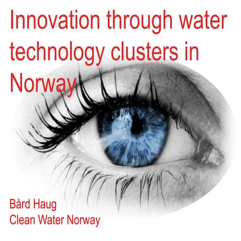 7 innovation through water technology clusters b haug arena cwn | PDF