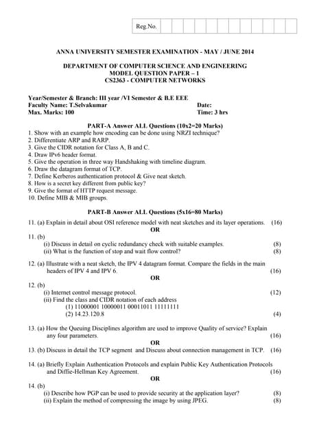 3 ec2352 – computer networks | PDF
