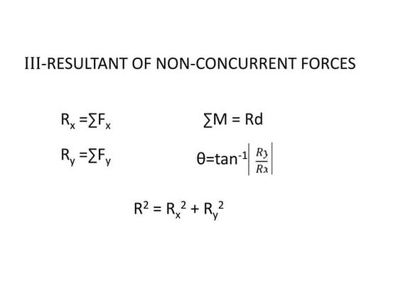 Engmech 06 (equilibrium of non_concurrent force system) | PDF