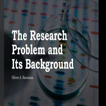 III - The Research Problem and Its Scope | PPTX