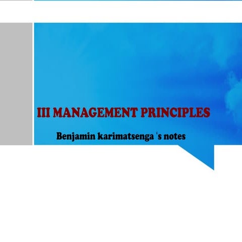 3 Introduction to management principles | PPT