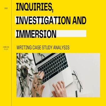 Case Study Analysis Ppt